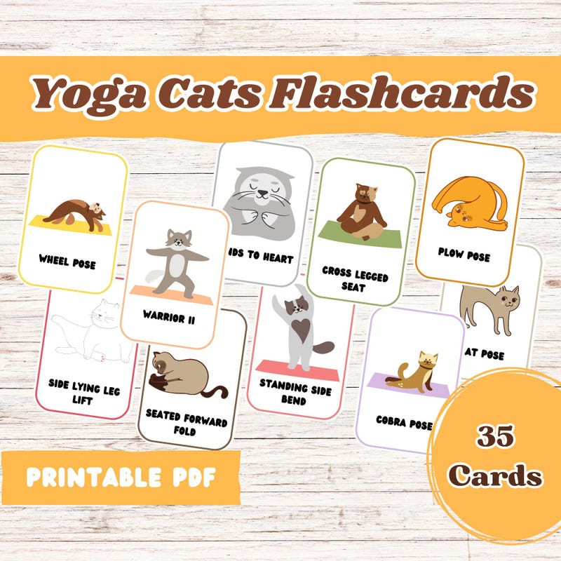 Yoga Cards for Kids - Etsy