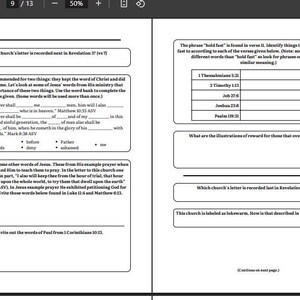 Bible Activity Pages, Revelation, Bible Worksheets, Kids Bible Lessons ...
