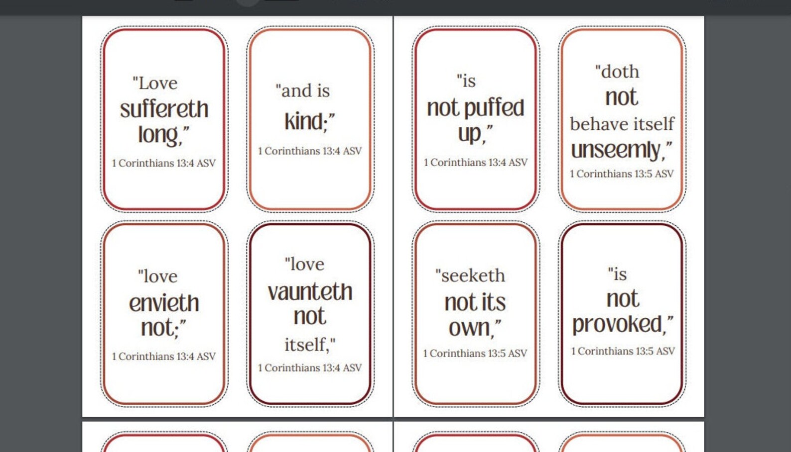 1 Corinthians 13, Bible Flashcards, Corinthians, Corinthians 13, Bible ...