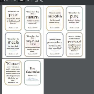 The Beatitudes, Beatitudes, Beatitudes Printable, Matthew 5, Sunday ...