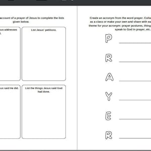 Prayer Worksheet, How to Pray, Childrens Prayer, Kids Prayer, Kids ...