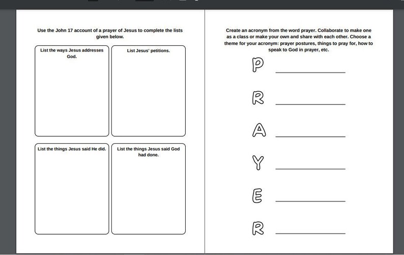 Prayer Worksheet, How to Pray, Childrens Prayer, Kids Prayer, Kids ...