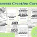 Genesis, Creation Bible Story, Kids Bible Cards, Bible Flash Cards ...