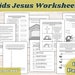 Life of Jesus, Bible Worksheets, Jesus Printable, Kids Bible Study ...