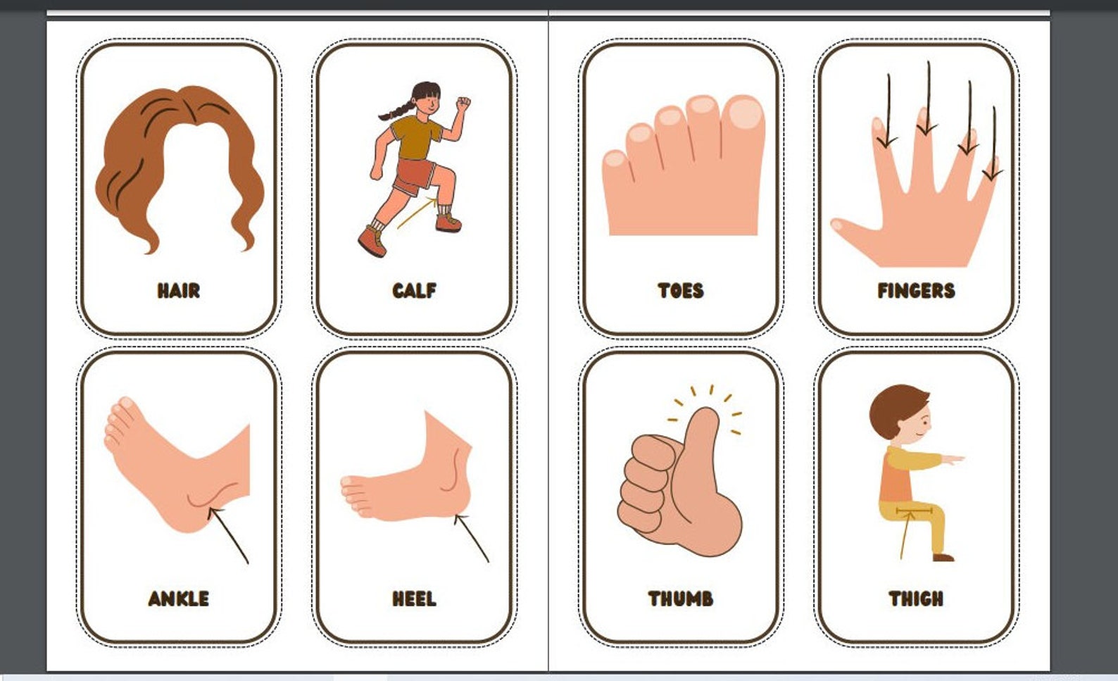 Parts of the Body, Body Parts for Kids, Human Body Preschool, Kids ...