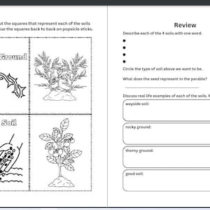 Parable of the Sower, Parables, Bible Worksheets, Kids Bible Study ...