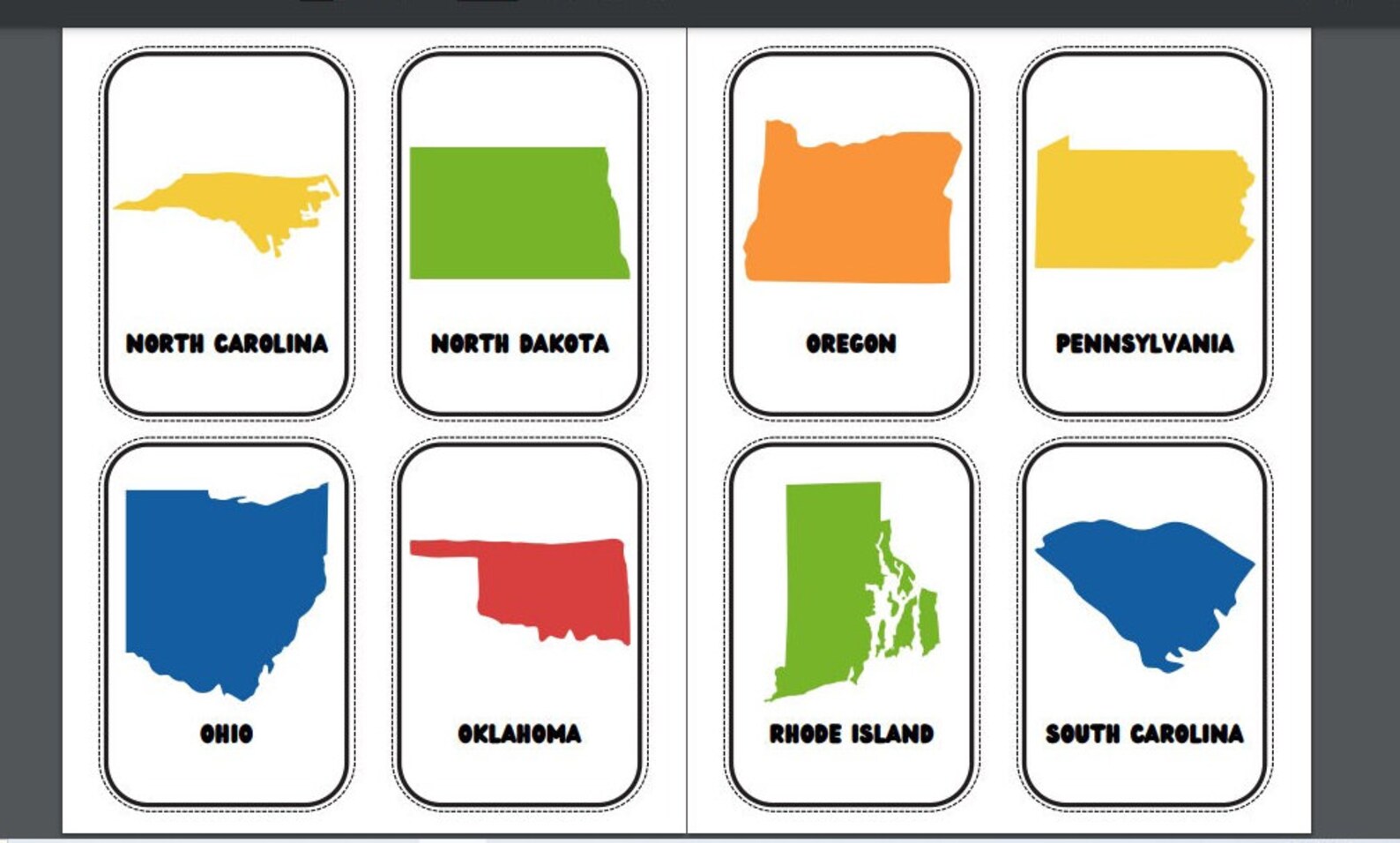 50 States, 50 US States, 50 States for Kids, US Geography, Kids ...