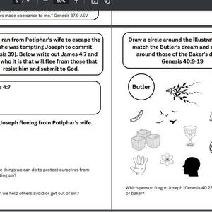 Story of Joseph, Bible Activity Pages, Bible Worksheets, Kids Bible ...
