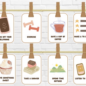 Self Care Cards, Selfcare Cards, Self Care Flashcards, Self Care Ideas ...