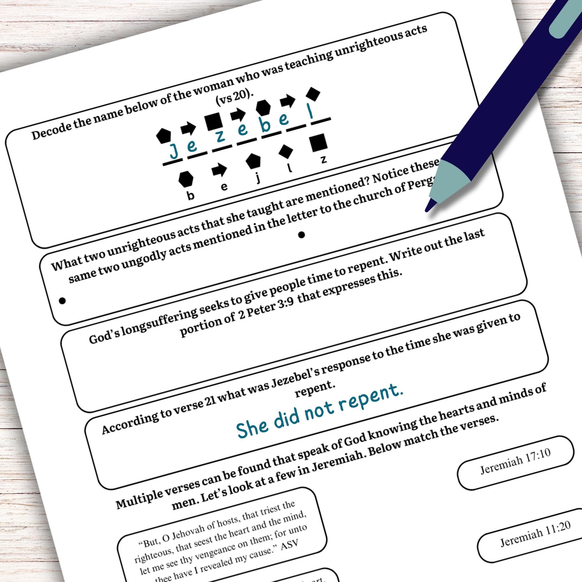 Bible Activity Pages, Revelation, Bible Worksheets, Kids Bible Lessons ...