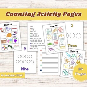 Counting Worksheets, Number Worksheets, Counting Activity, Number ...