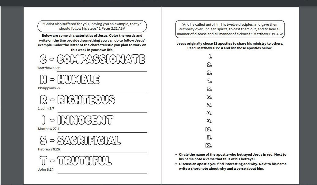 Life of Jesus, Bible Worksheets, Jesus Printable, Kids Bible Study ...