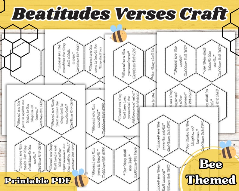 The Beatitudes, Beatitudes, Bible School Crafts, Beatitudes Printable ...