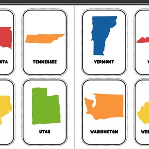 50 States, 50 US States, 50 States for Kids, US Geography, Kids ...