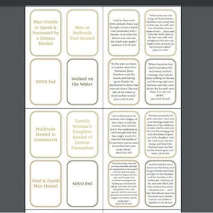 Miracles of Jesus, Jesus Miracles, Bible Flashcards, Kids Bible Cards ...