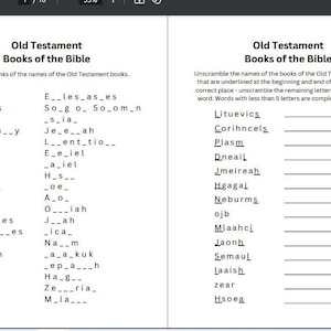 Books of the Bible, Old Testament, Books of Bible, Bible Books, Kids ...