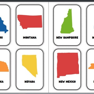 50 States, 50 US States, 50 States for Kids, US Geography, Kids ...