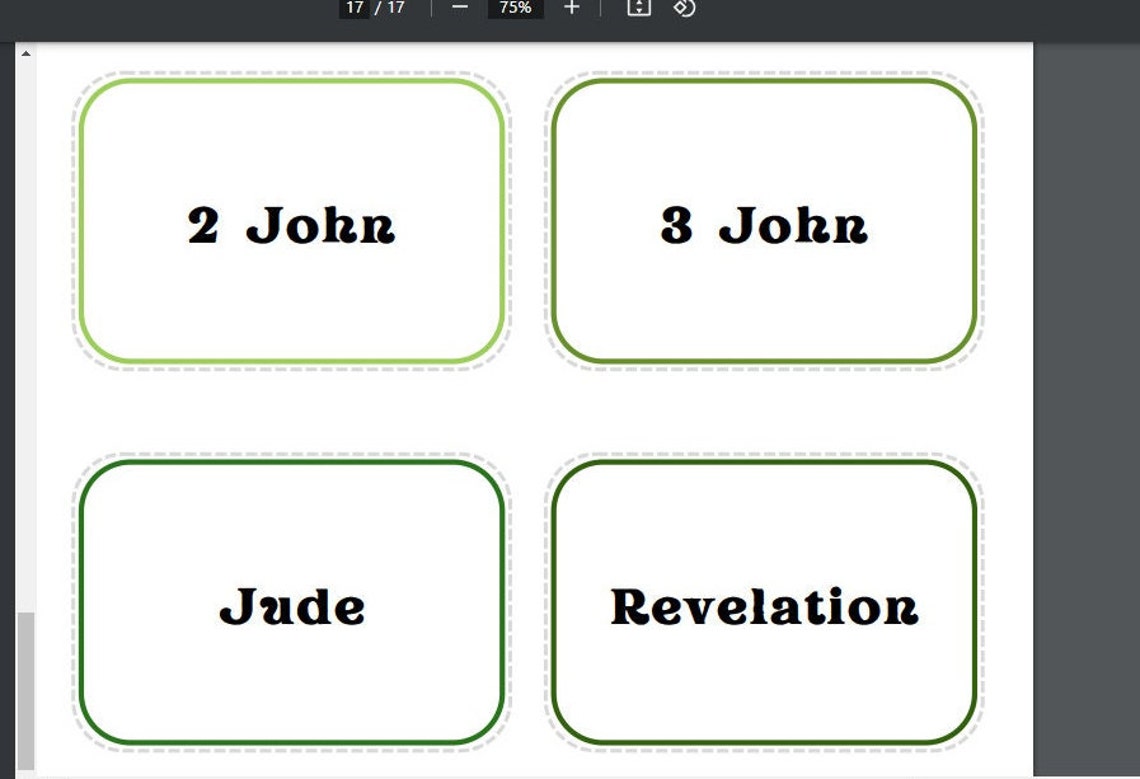 Books of the Bible Flashcards, Books of Bible Cards for Kids, Kids ...