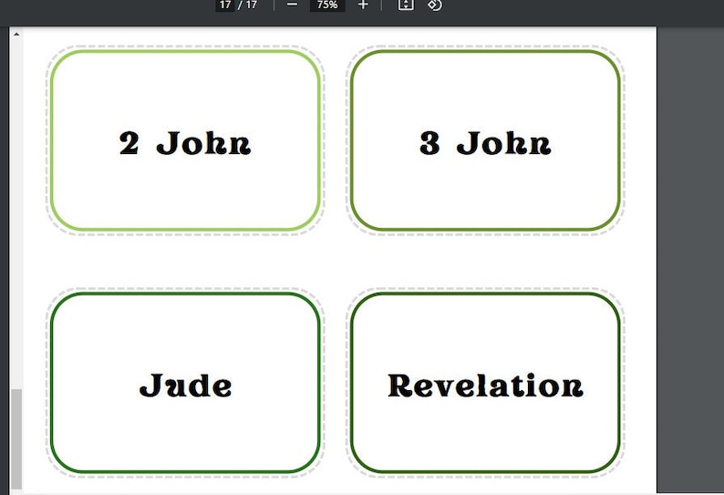 Books of the Bible Flashcards, Books of Bible Cards for Kids, Kids ...