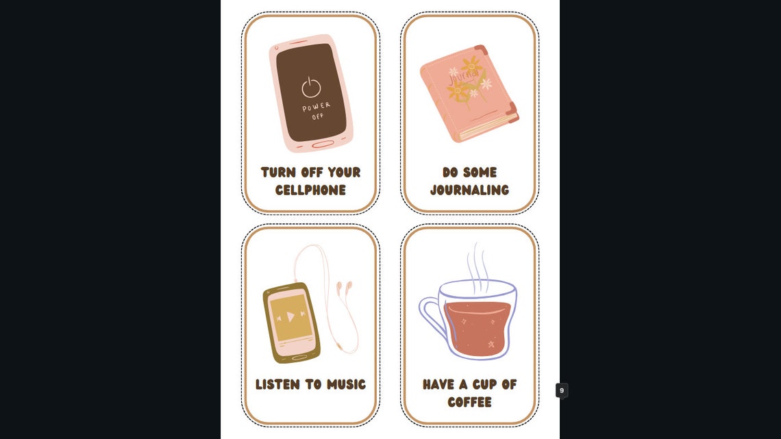 Self Care Cards, Selfcare Cards, Self Care Flashcards, Self Care Ideas ...