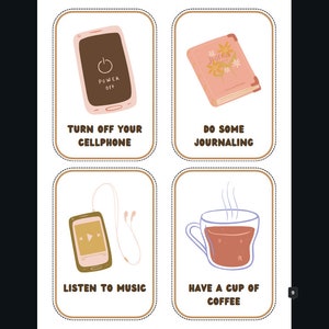 Self Care Cards, Selfcare Cards, Self Care Flashcards, Self Care Ideas ...