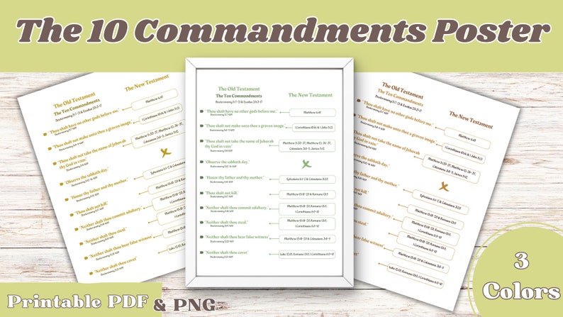 The 10 Commandments, the Ten Commandments, 10 Commandments, Ten ...