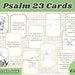 Psalm 23, Psalm 23 Printable, Psalms 23, Bible Cards for Kids, Kids ...