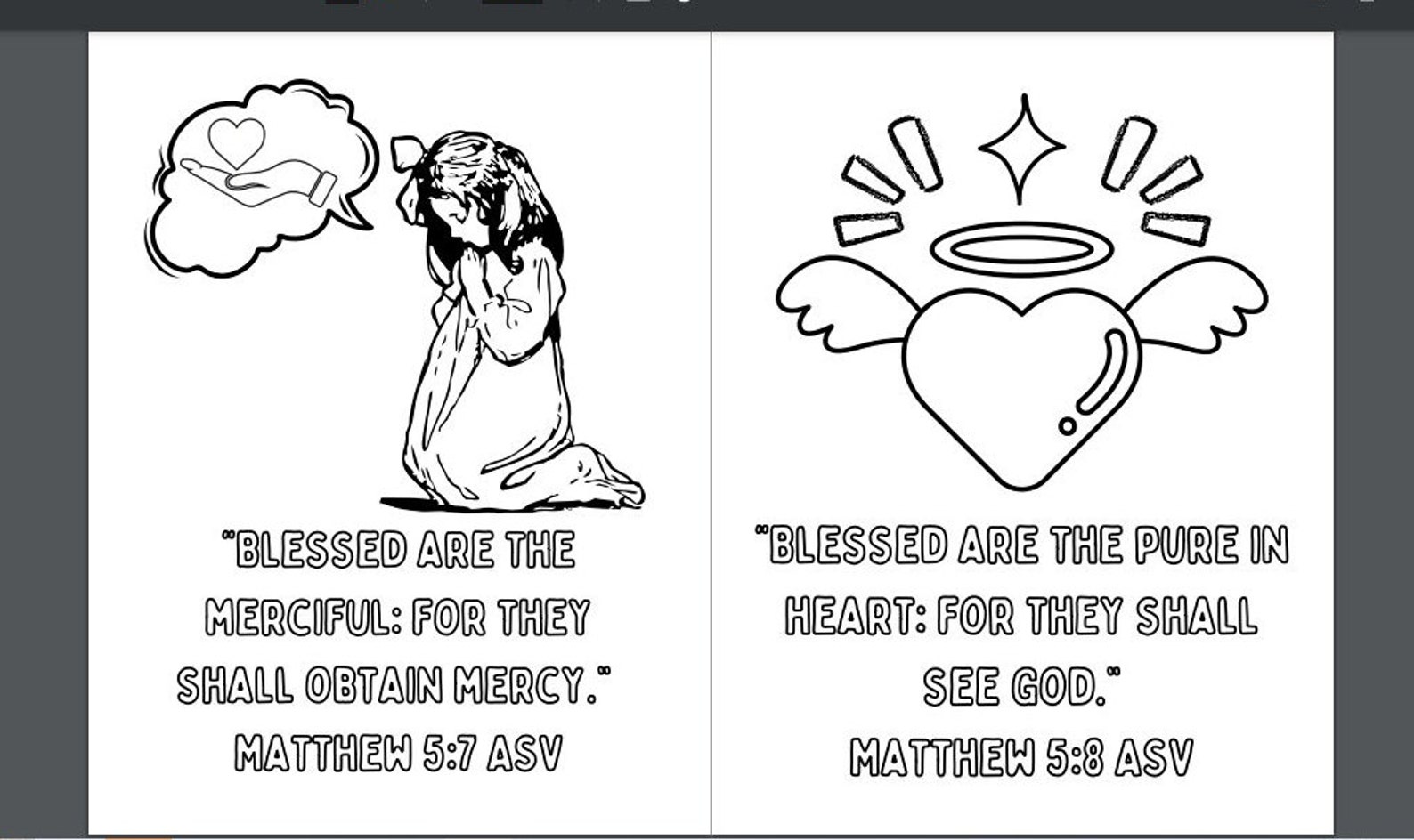 The Beatitudes, Beatitudes, Beatitudes Printable, Bible Coloring Pages ...