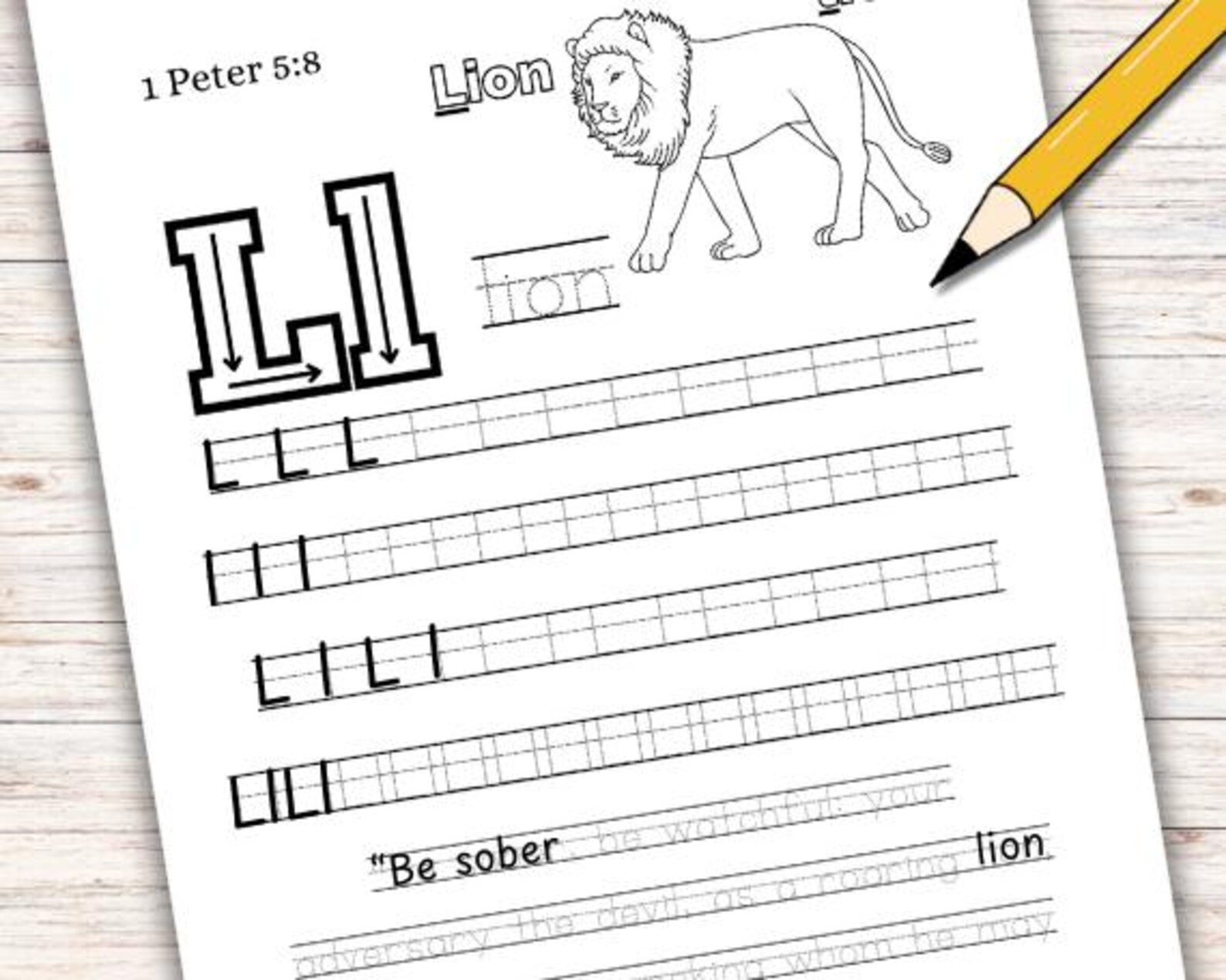 Bible Alphabet, Alphabet Tracing, ABC Tracing, Alphabet Trace, ABC ...