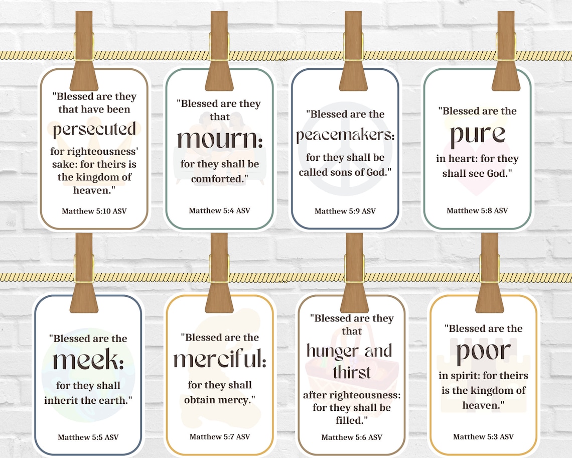 The Beatitudes, Beatitudes, Beatitudes Printable, Matthew 5, Sunday ...