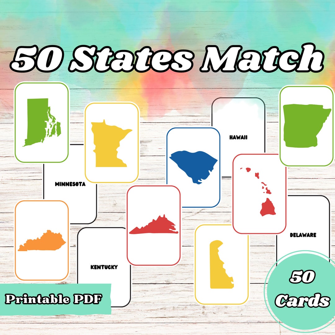 50 States, 50 US States, 50 States for Kids, US Geography, Kids ...