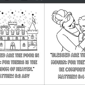 The Beatitudes, Beatitudes, Beatitudes Printable, Bible Coloring Pages ...