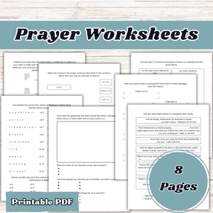 Prayer Worksheet, How to Pray, Childrens Prayer, Kids Prayer, Kids ...