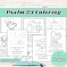 Psalm 23, Psalm 23 Printable, Psalms 23, Bible Coloring Pages, Bible ...
