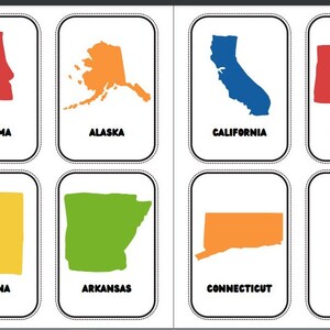 50 States, 50 US States, 50 States for Kids, US Geography, Kids ...