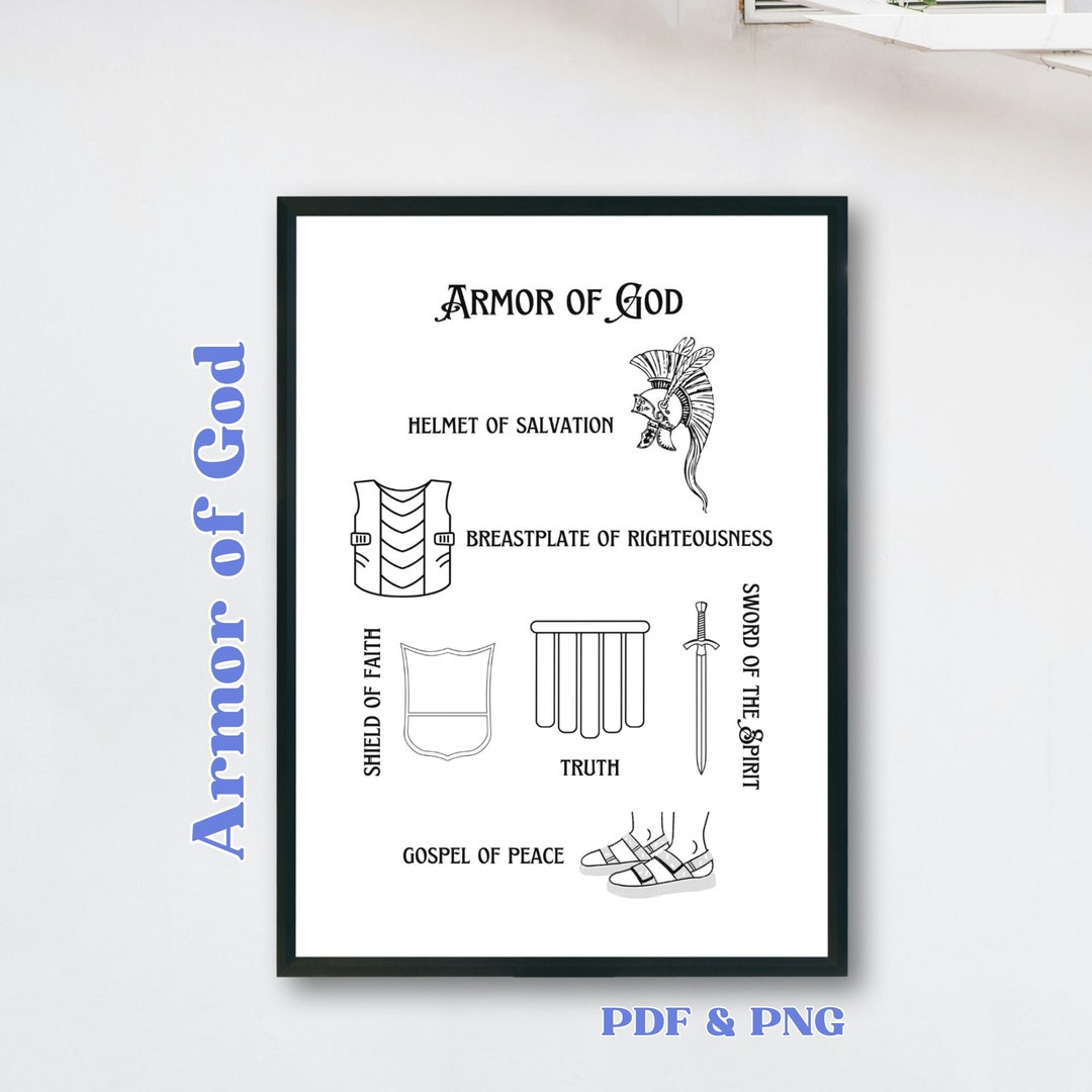Armor of God Poster, Gods Armor, Ephesians 6, Armor of God, Armor of ...