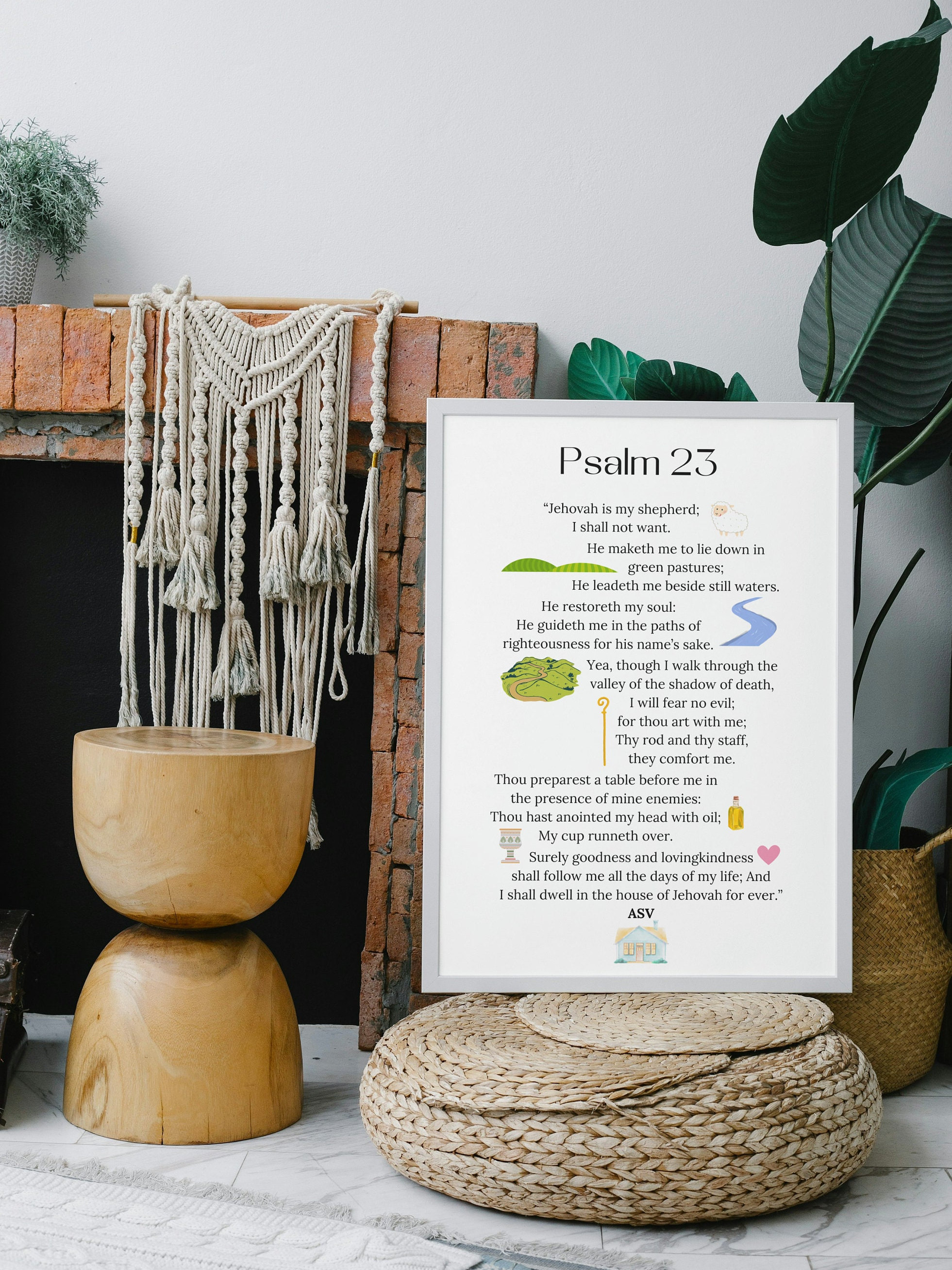 Psalm 23, Psalm 23 Wall Art, Psalm 23 Print, Psalm 23 Poster, Psalm 23 ...