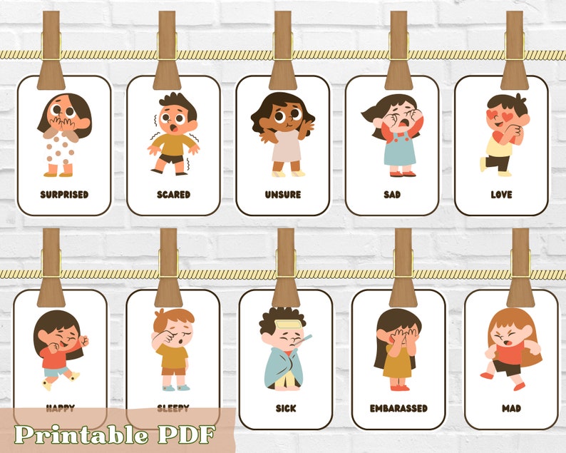 Emotions Flashcards, Feelings Flashcards, Emotions Cards, Feelings ...