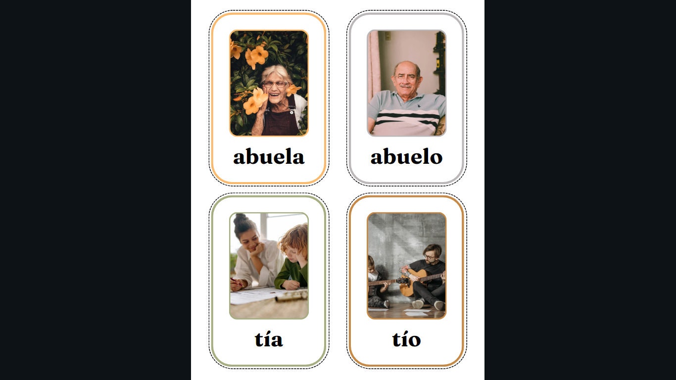 Family Flashcards, Family Flash Cards, Family Members, Flashcard ...