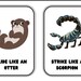 Kids Movement Cards, Animal Flash Cards, Animal Flashcards, Kids ...