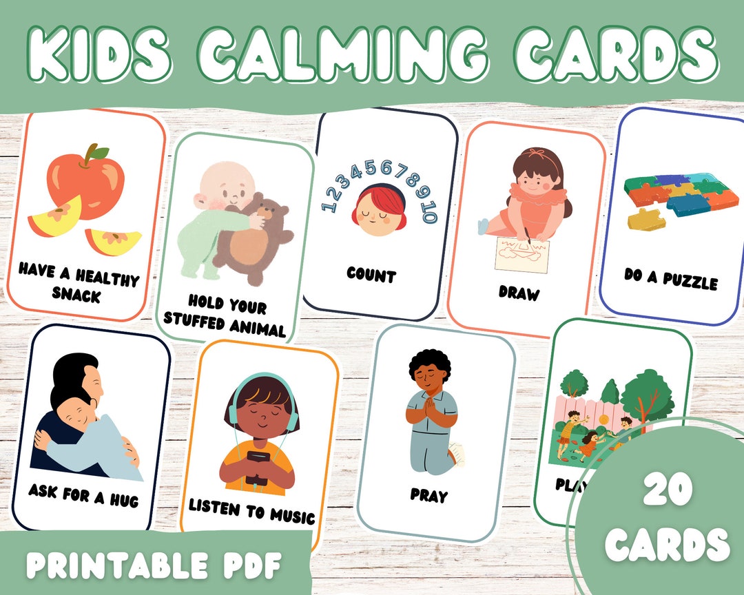 Calming Cards, Calming Corner Cards, Calming Down Corner, Calming ...