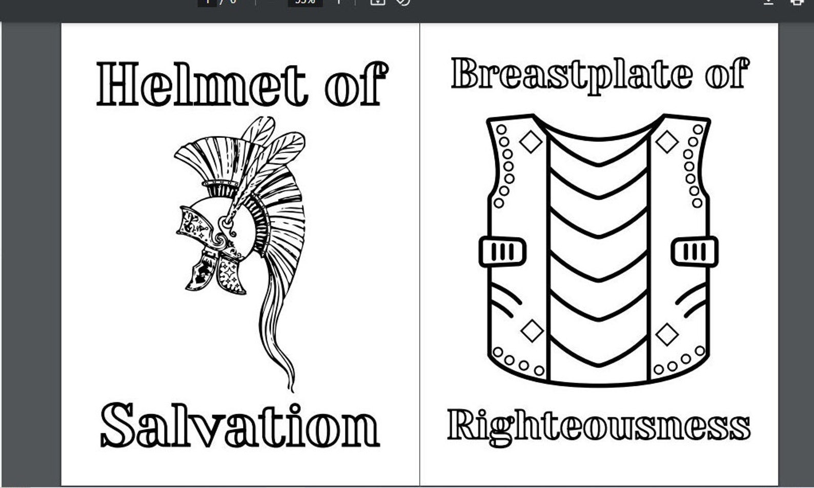 Armor of God, God’s Armor, Ephesians 6, Bible Coloring Pages, Bible ...