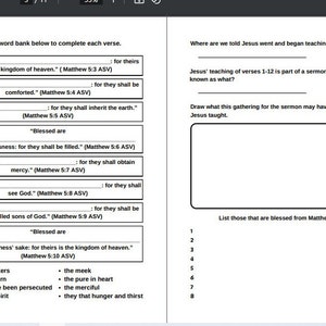 The Beatitudes, Beatitudes, Beatitudes Printable, Matthew 5, Bible ...