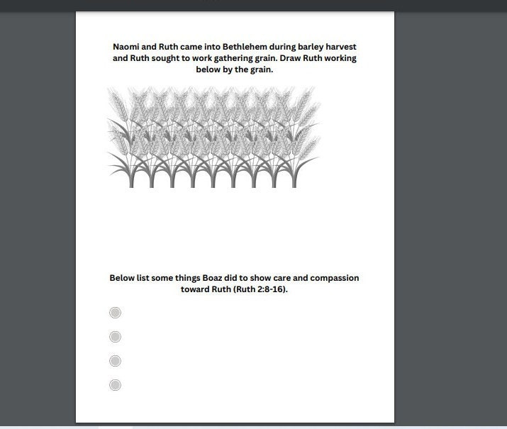 Book of Ruth, Bible Worksheets, Ruth Bible, Kids Bible Study, Ruth ...