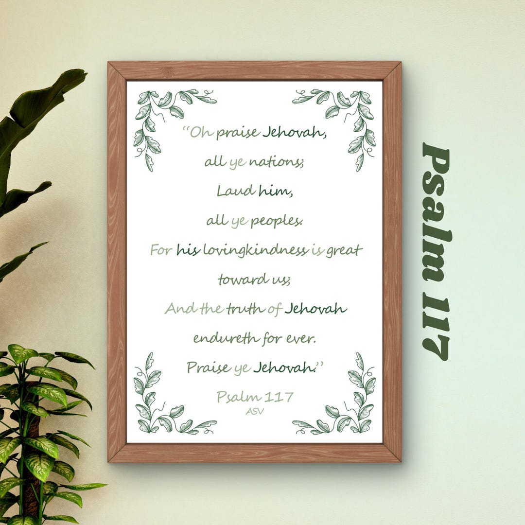 Psalm Poster, Psalm Printable, Psalms, Psalm Prints, Bible Verse Poster ...