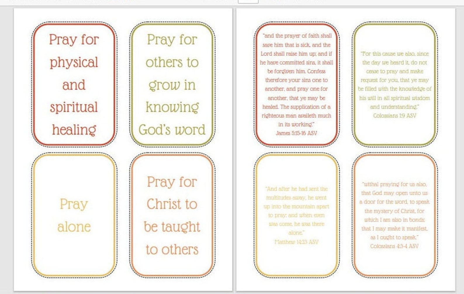 How to Pray, Kids Prayer Cards, Childrens Prayer, Bible Flashcards ...