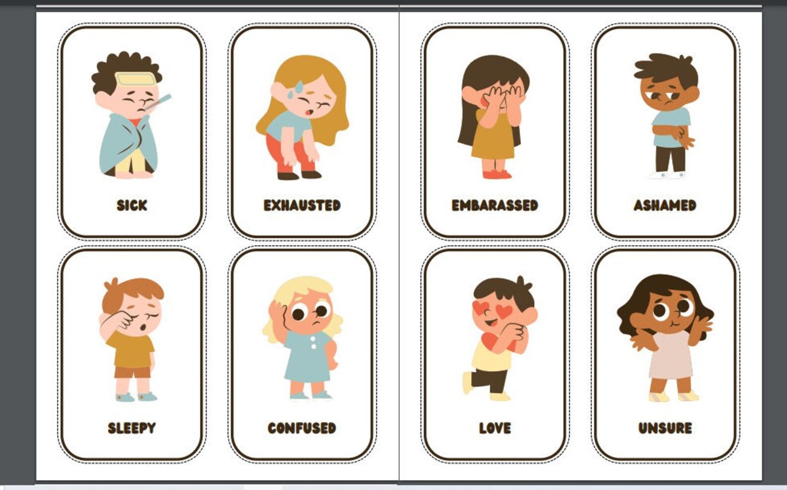 Emotions Flashcards, Feelings Flashcards, Emotions Cards, Feelings ...