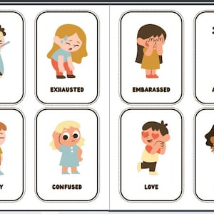 Emotions Flashcards, Feelings Flashcards, Emotions Cards, Feelings ...