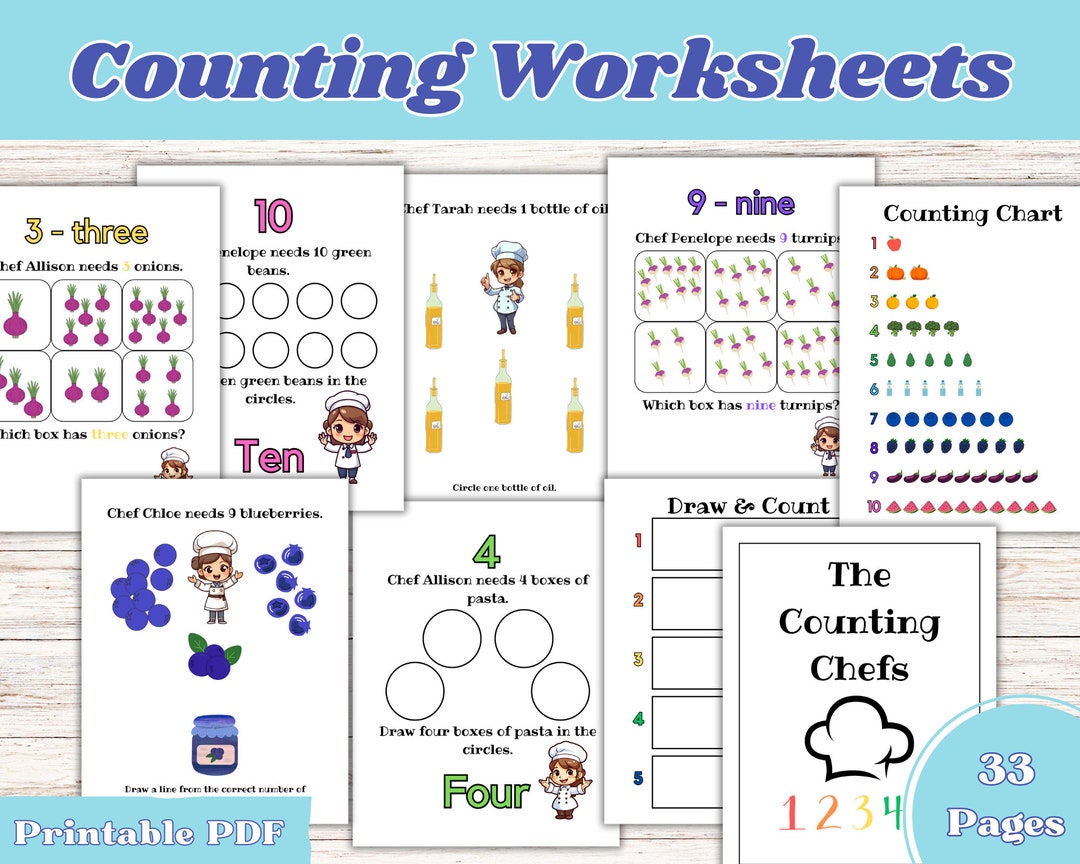 Counting Worksheets, Number Worksheets, Counting Activity, Number ...