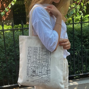 Fall in Boston Tote Bag | Boston Themed Tote Bag | Holiday Gift | Fall ...